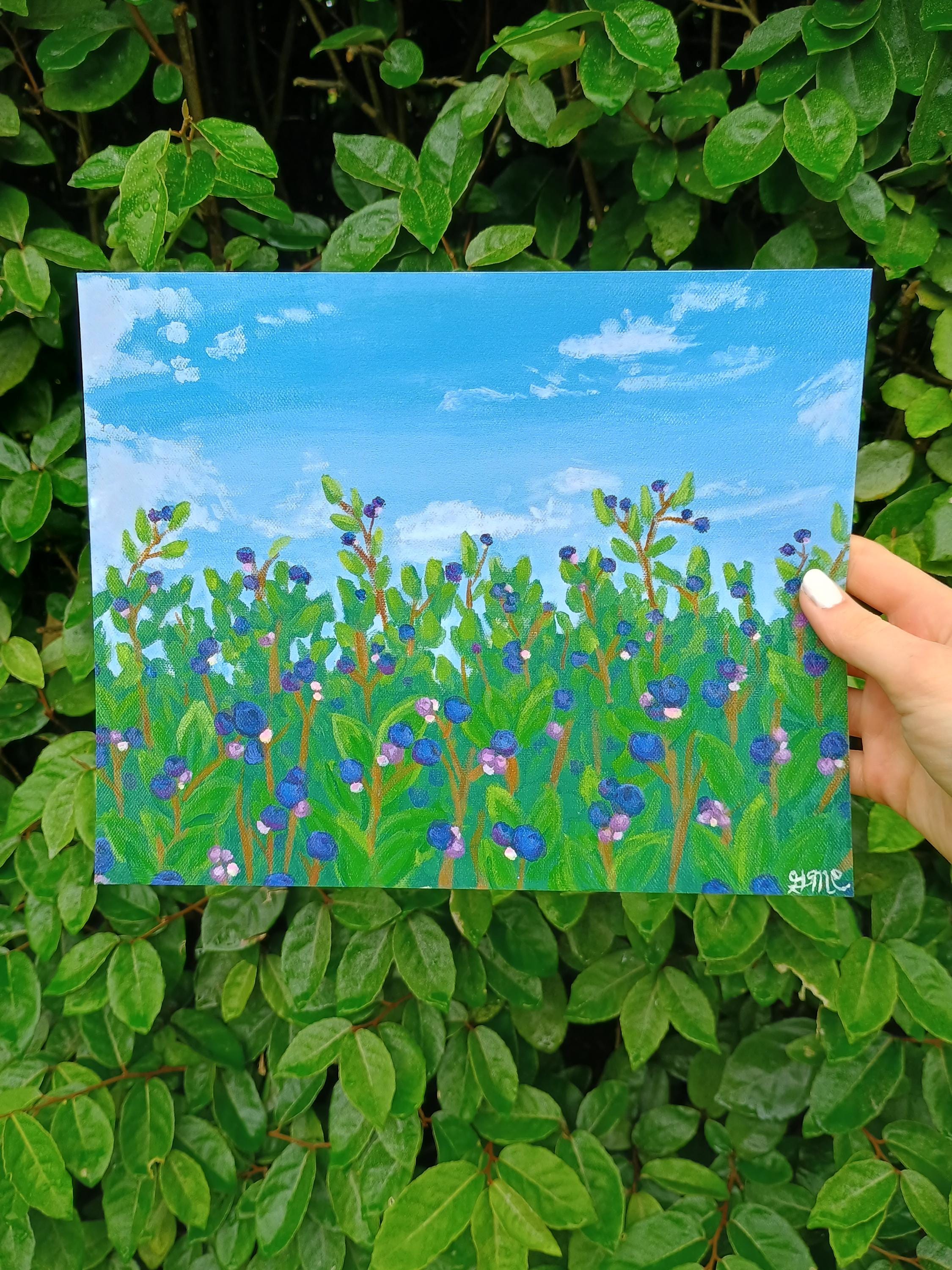 Blueberry Bliss Art Print - Etsy