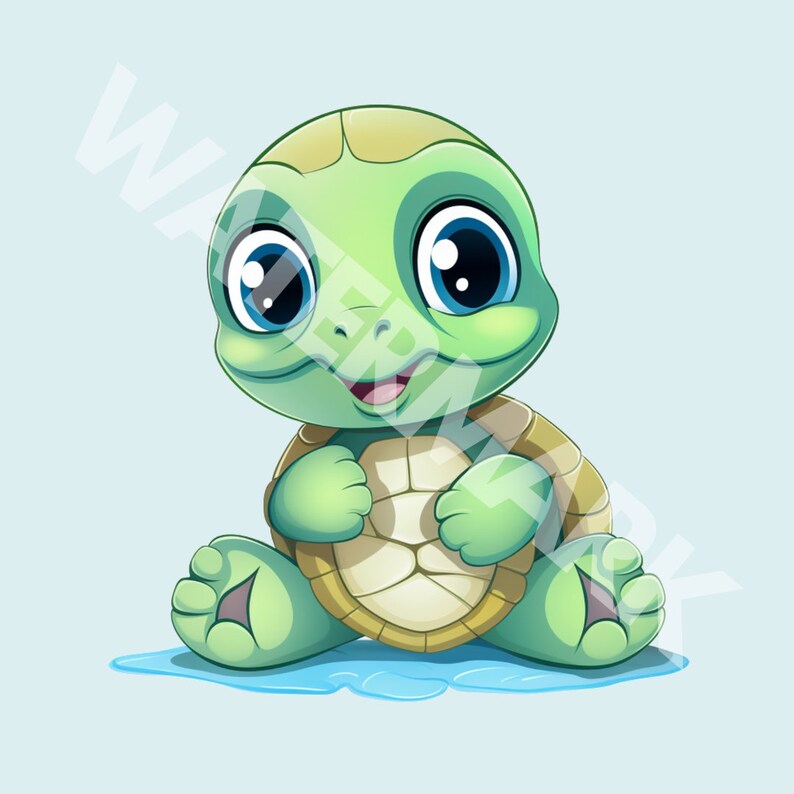 Cute Turtle Clipart Baby Turtles Ocean Theme Png Images Sea Life ...