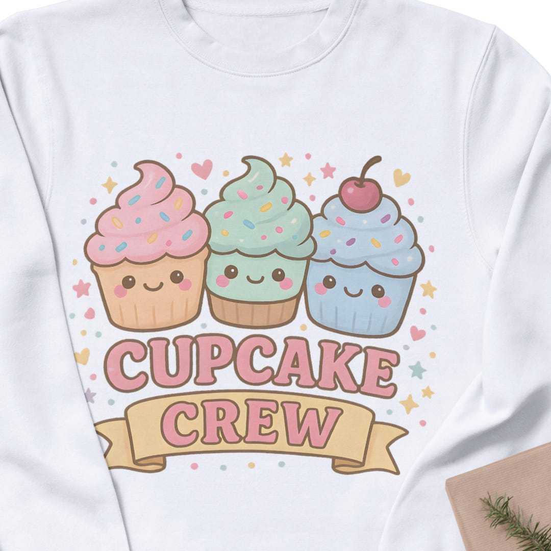 Cupcake Crew | Cute Cupcake Clipart | Kawaii Dessert Art | Bakery ...