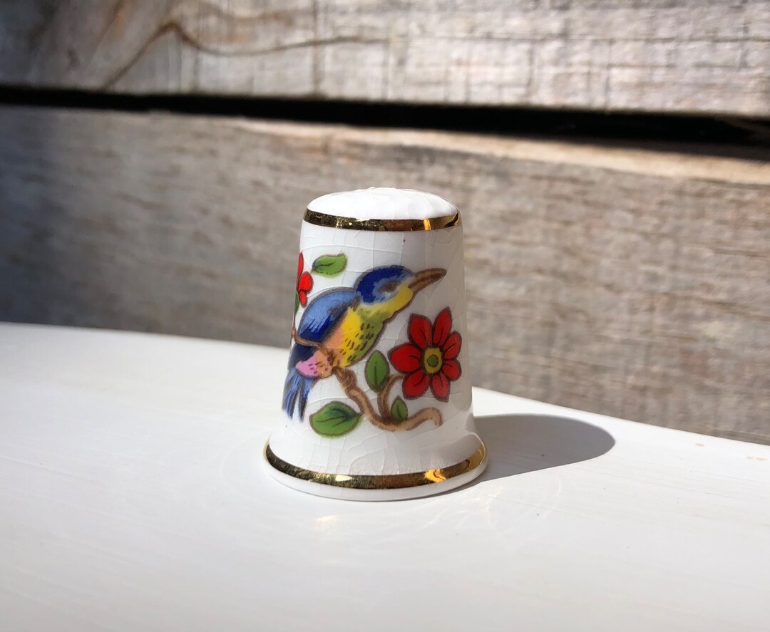 Vintage Aynsley Pembroke Bird Thimble - Etsy
