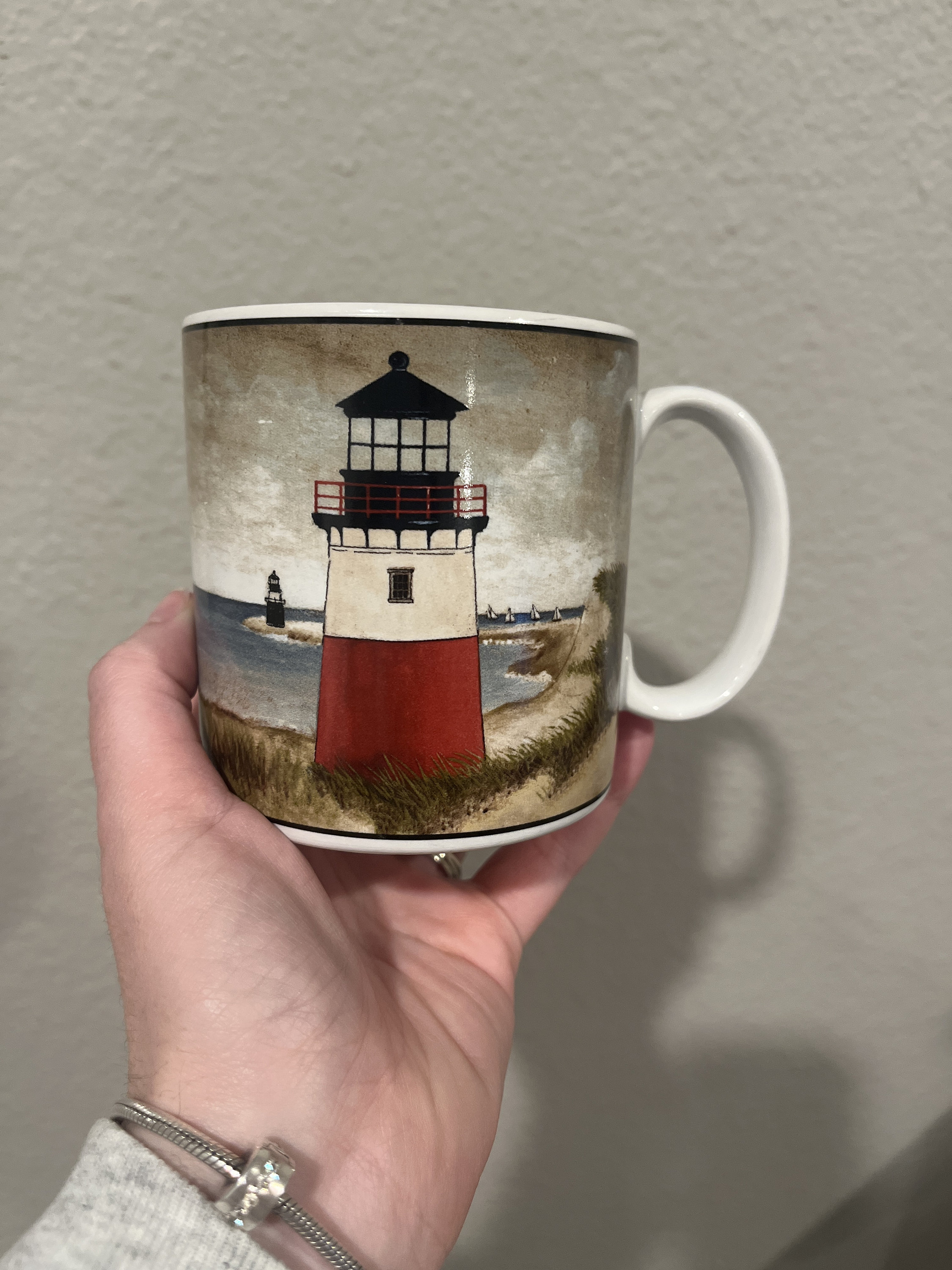 Lighthouse Mugs set of 2. by the Sea 2001 David Carter Brown Collection ...