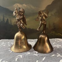 Brass Bell With Angel - Etsy