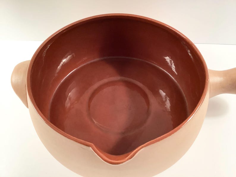 Vintage Red Wing Terra Cotta Cooking Pot With Handles and Pouring Spout ...