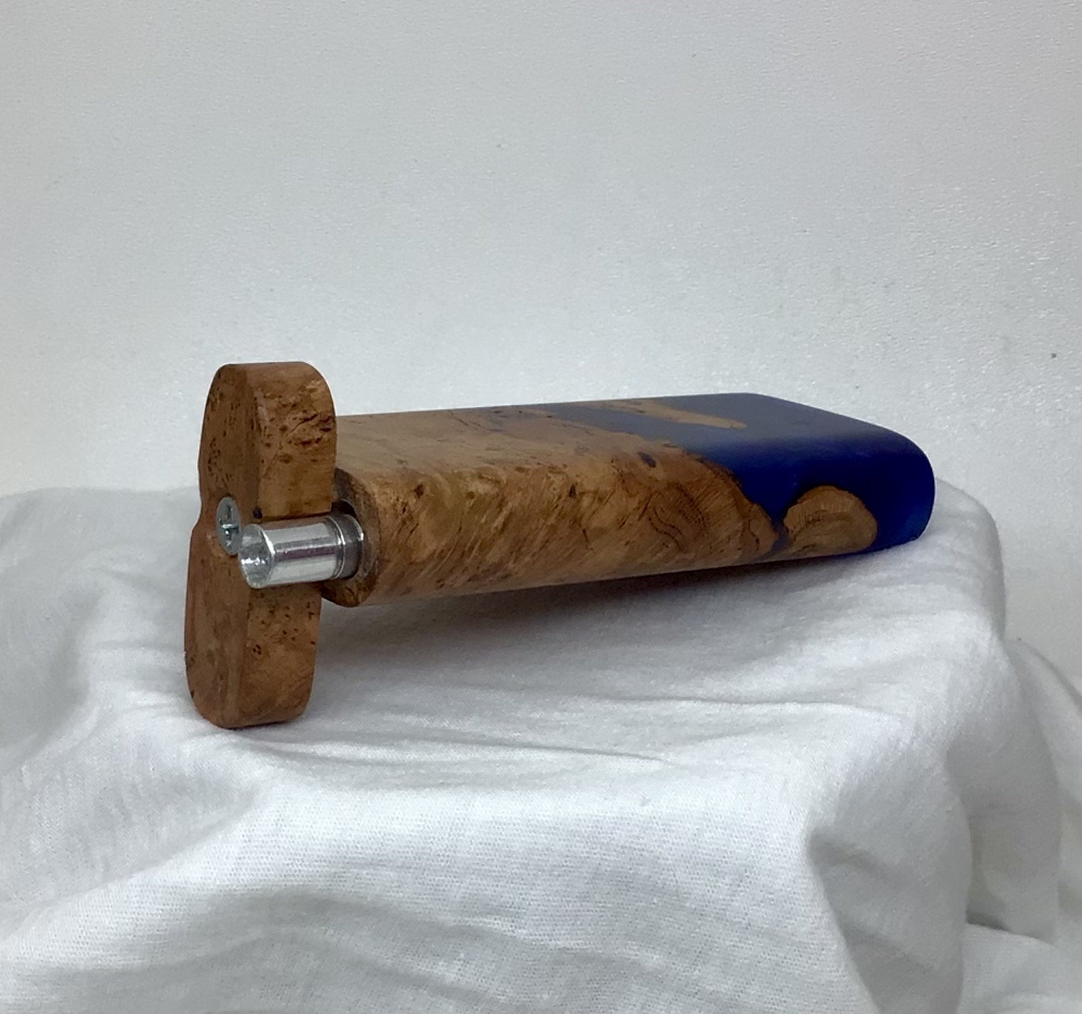 Cherry Burl Dug-out One Hitter Box & Handmade Aluminum One Hitter Bat A ...