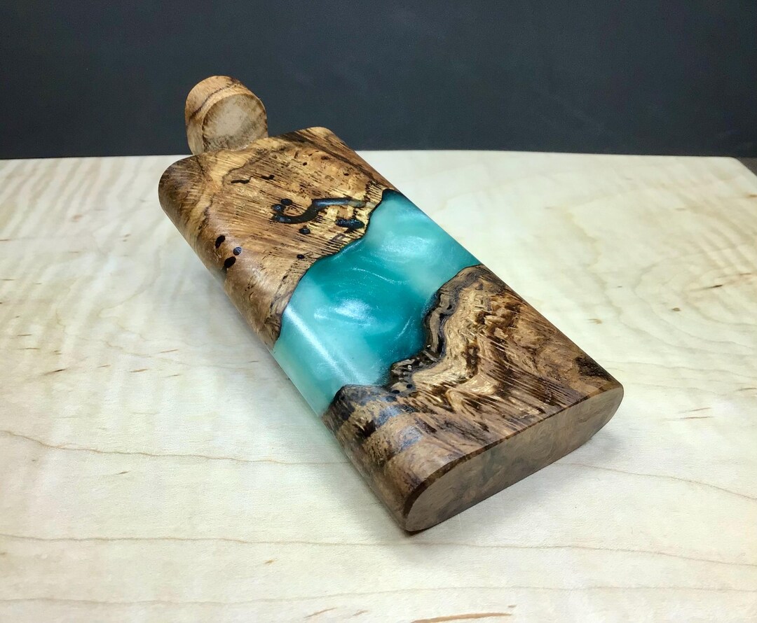 Red Oak Dug-out. Handmade One Hitter Box & Aluminum One Hitter Bat. - Etsy