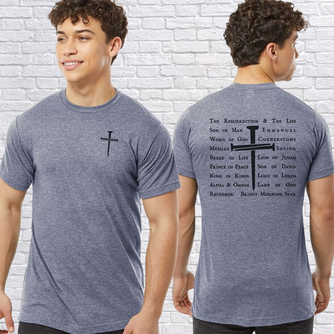 Names of Jesus - Christian Apparel - Men's Christian T-shirt - Women's ...