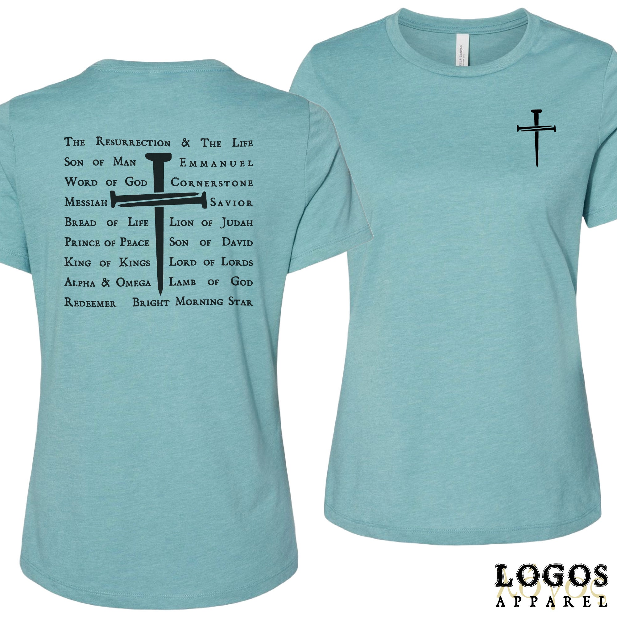 Names of Jesus - Christian Apparel - Men's Christian T-shirt - Women's ...
