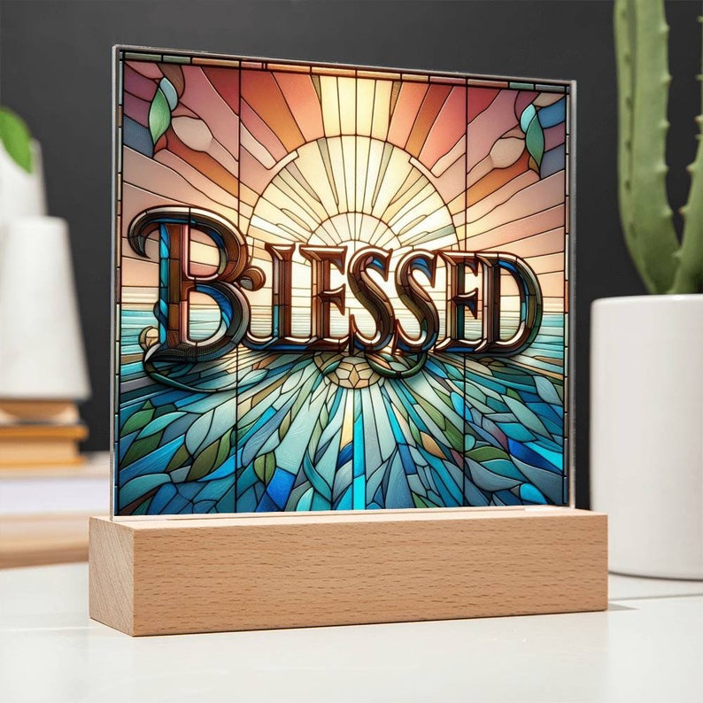 Blessed Religious Gift Home Decor Church Decor Christmas Gift Pastor ...