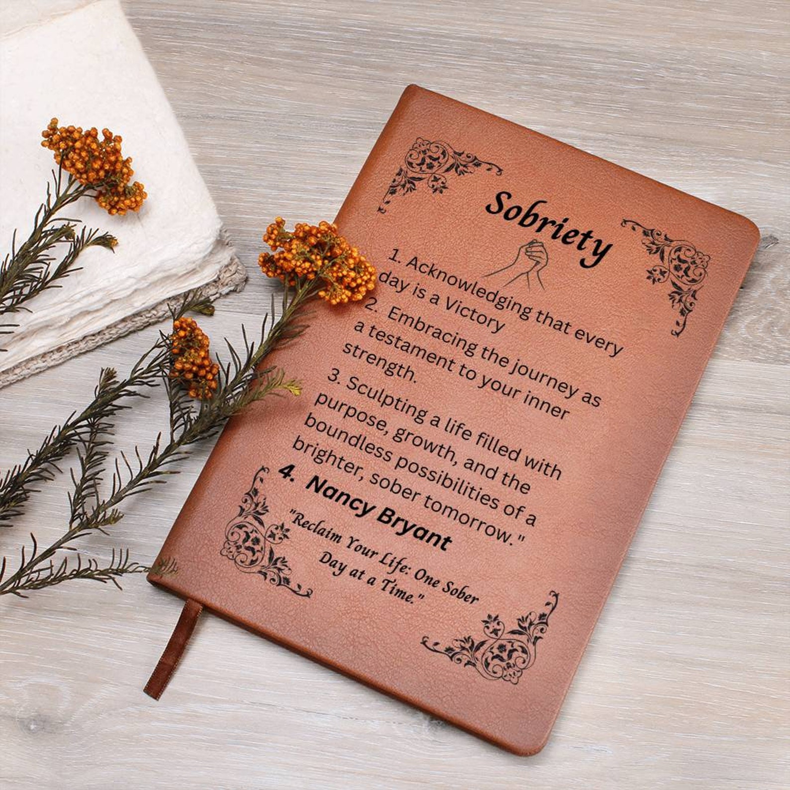 Personalized Sobriety Definition Journal for Alcoholic Anonymous ...