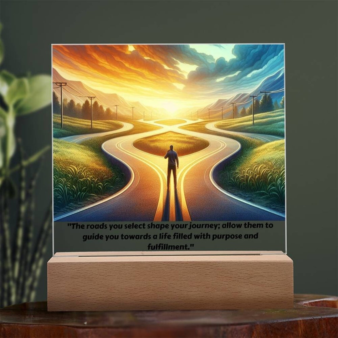 Motivational Life Journey Acrylic Plaque for Inspirational Gift for ...