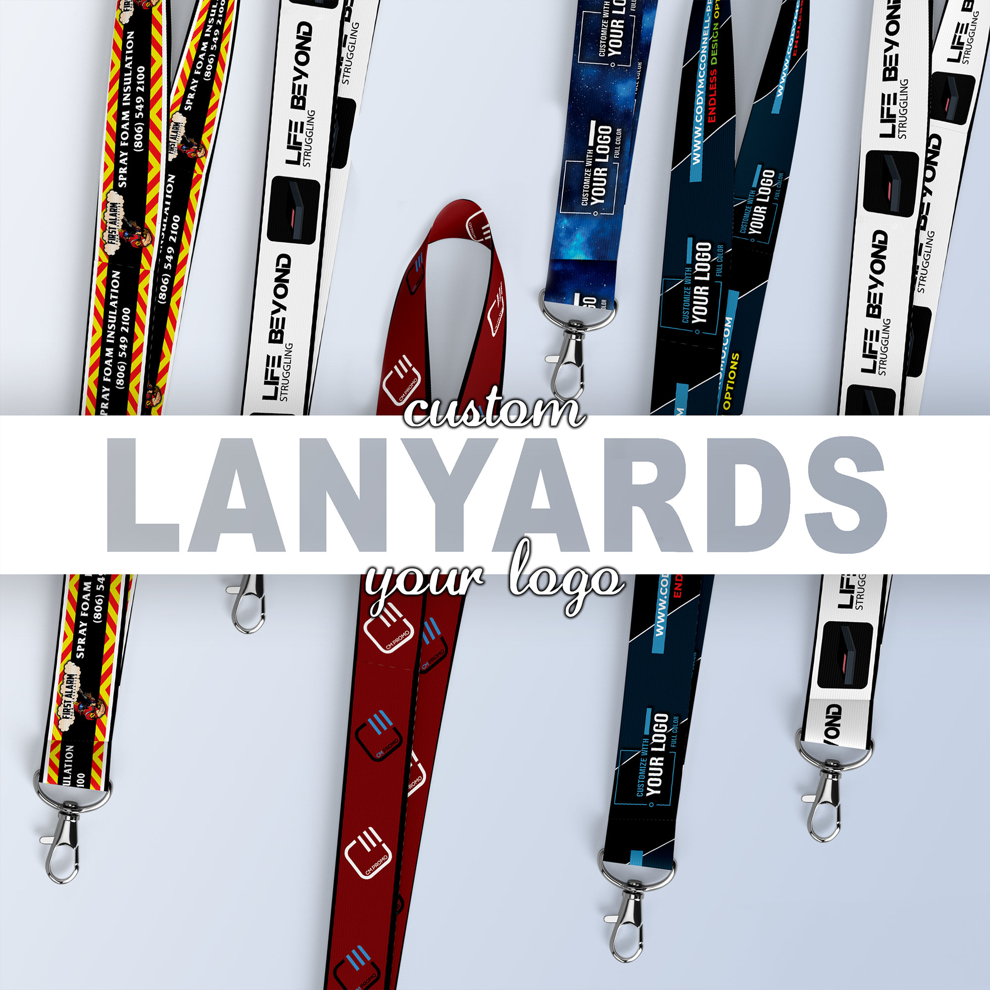 Custom Bulk Promotional Lanyards (your Logo) - Etsy