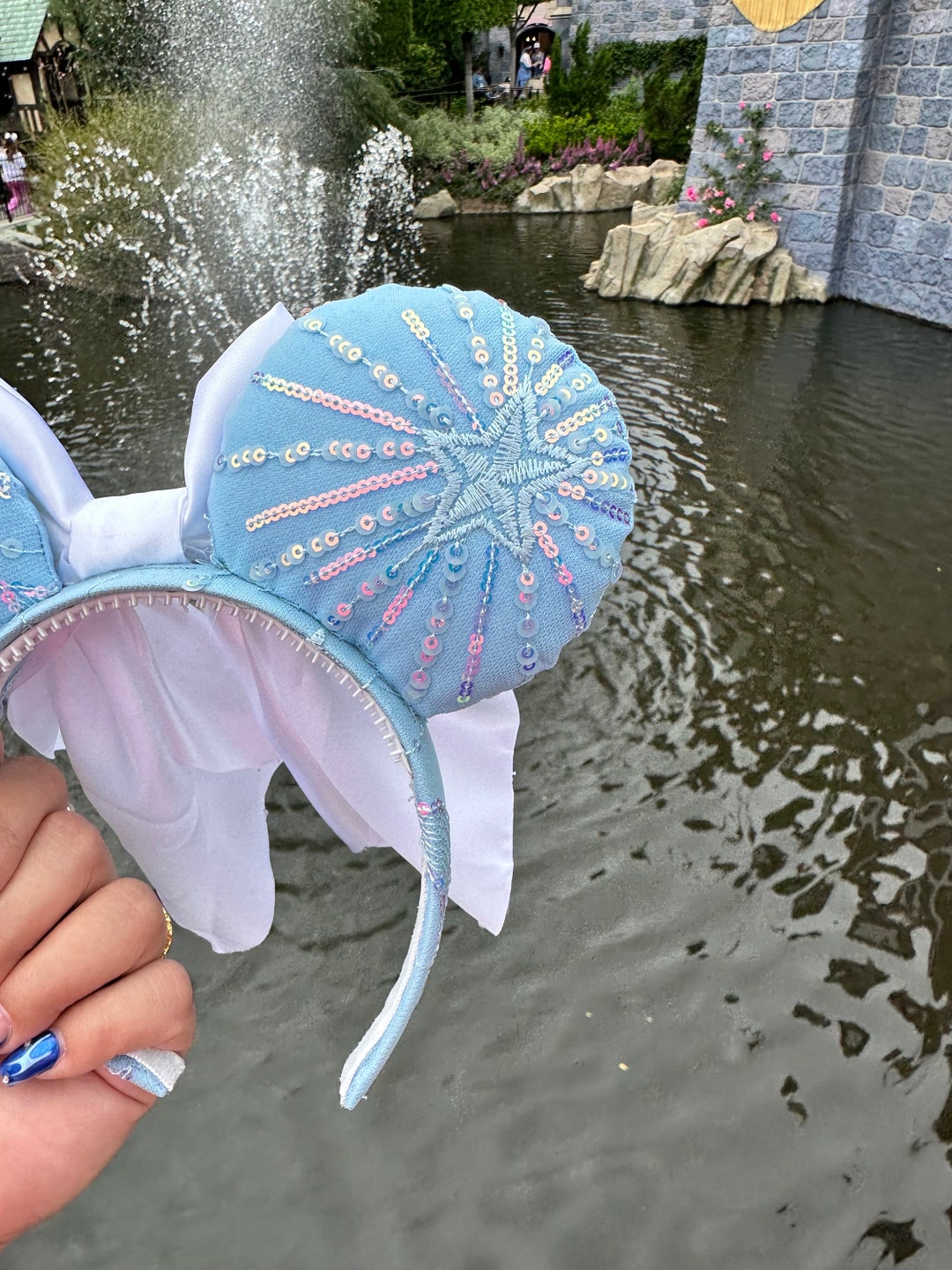 Shooting Star Minnie Ears, Blue Minnie Mouse Ears, Minnie Mouse Ears - Etsy