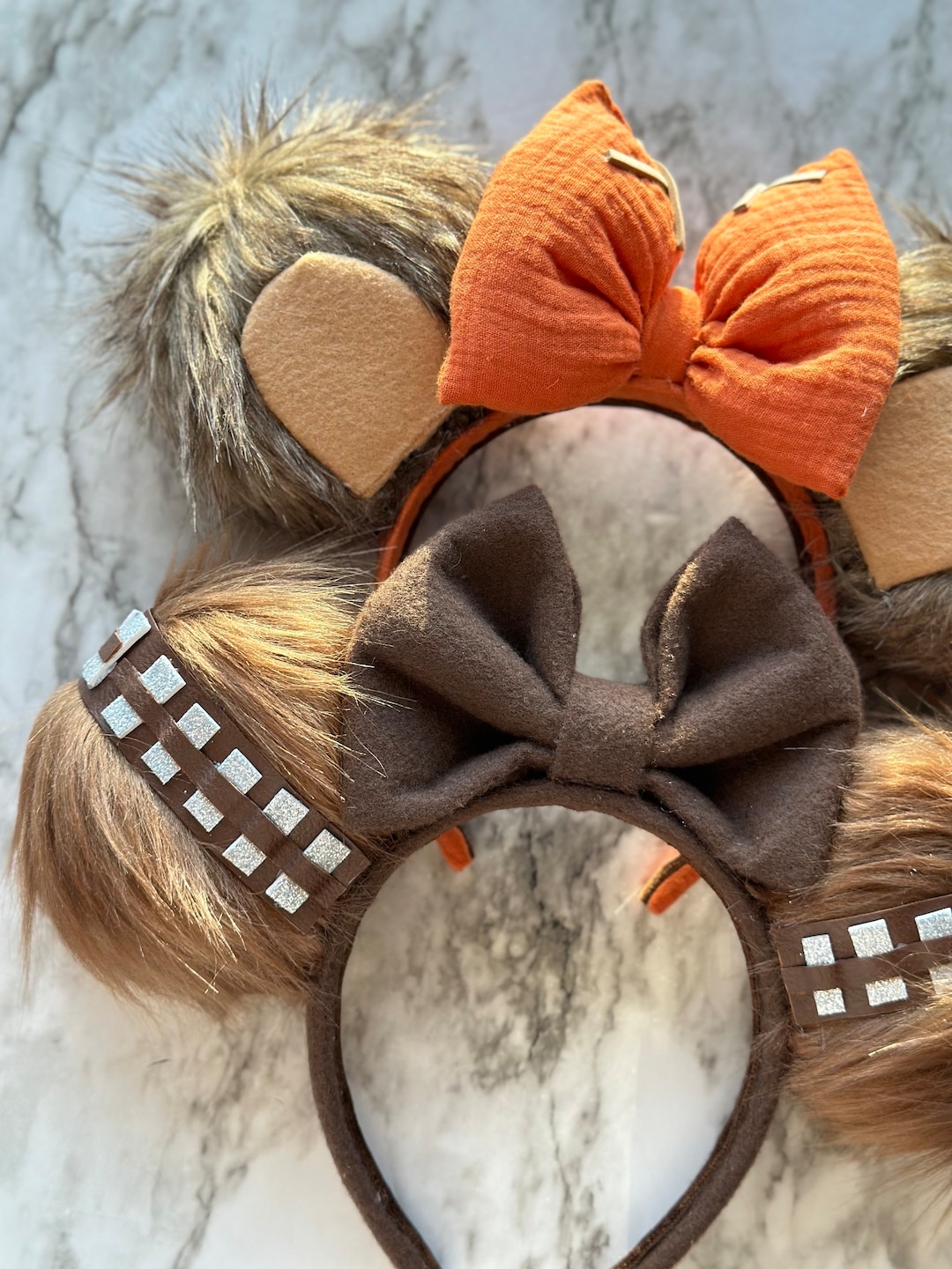 Handmade Chewbacca and Ewok Disney Ears, Star Wars Headband - Etsy