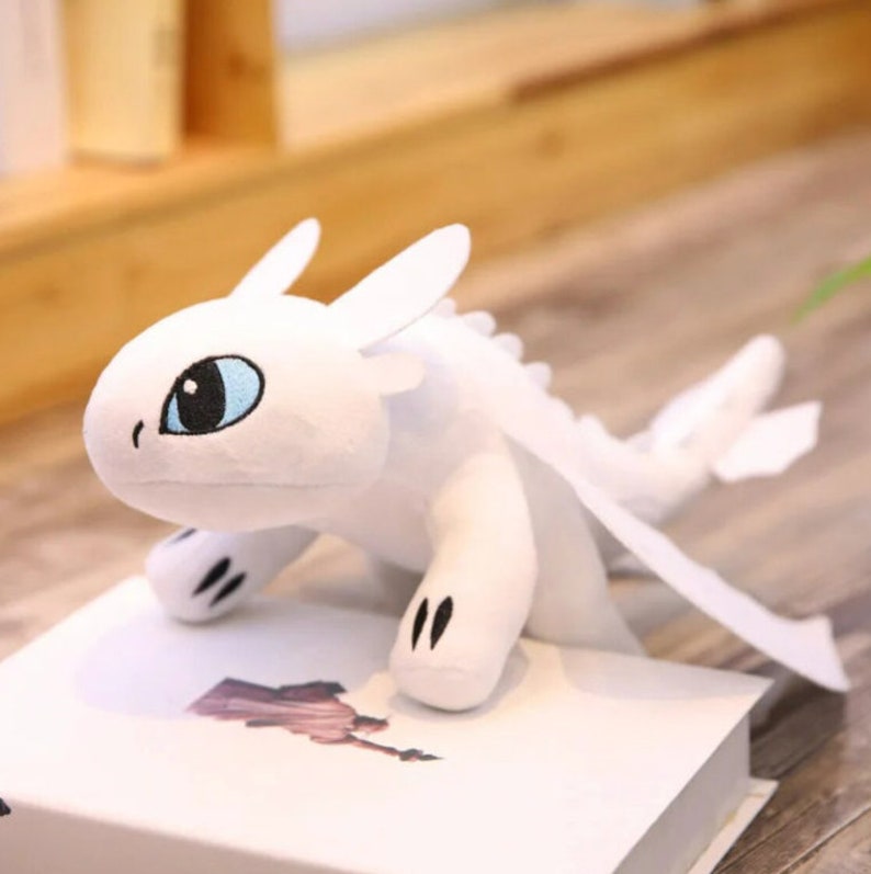 How to Train Your Dragon Plush Toy Night Fury Light Fury Cute Stuffed ...