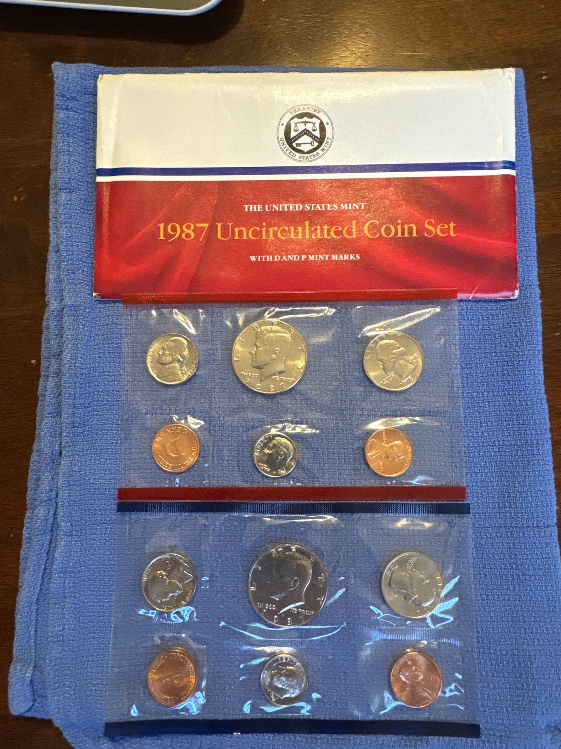 1987 Uncirculated Coin Set - Etsy