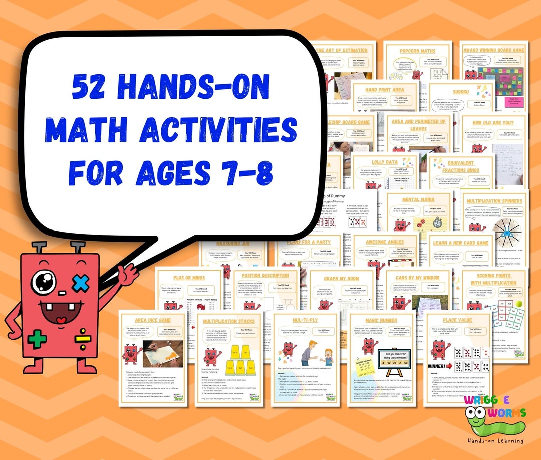 52 Hands-on Math Activities for Ages 5-6 - Etsy