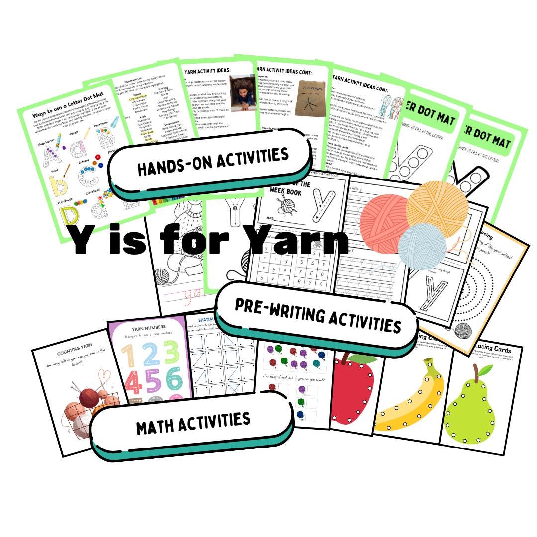 Y is for Yarn Preschool Curriculum - Etsy