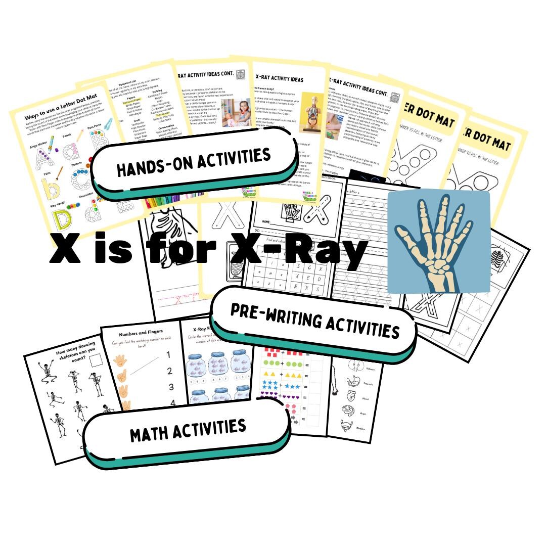X is for X-ray Preschool Curriculum - Etsy