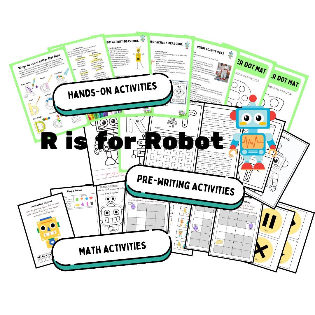 R is for Robot Preschool Curriculum - Etsy