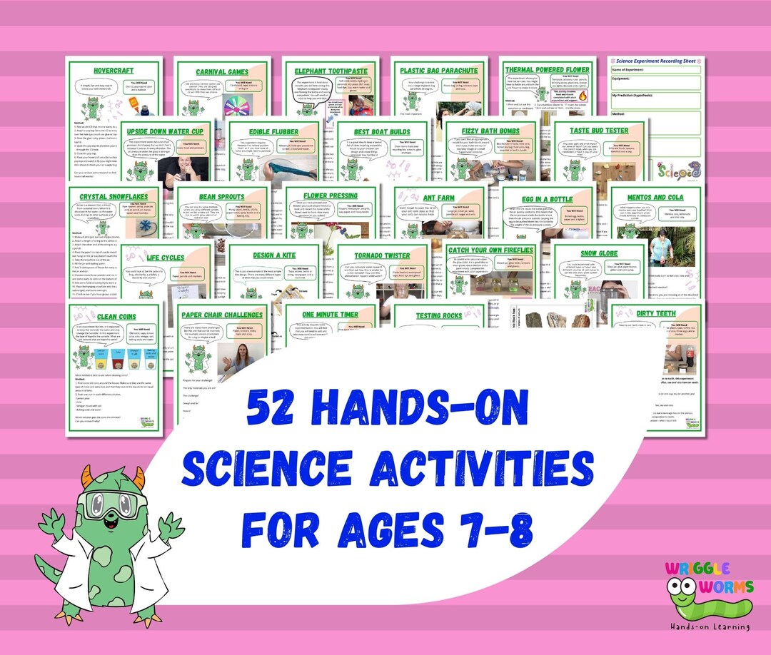 52 Hands-on Science Activities for Ages 7-8 - Etsy