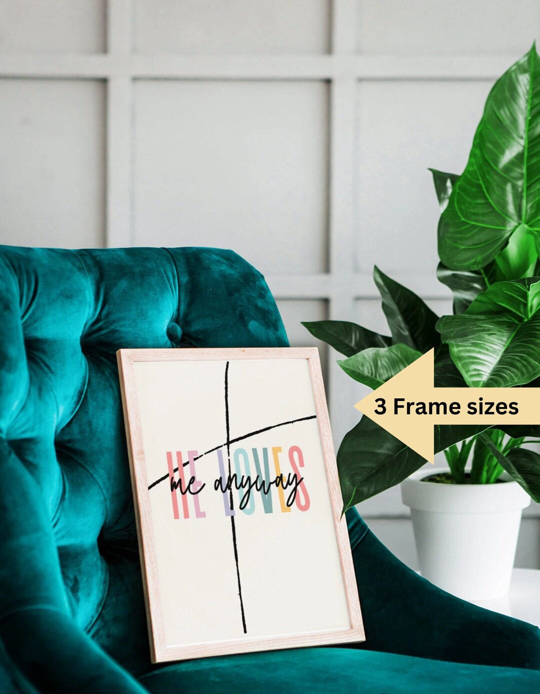 Framed Christian Wall Art Christian Rainbow Home Decor New Home Wall ...