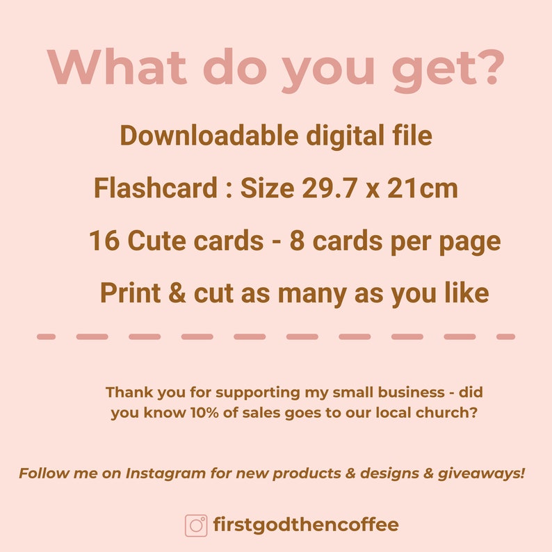 Daily Christian Kids Affirmation Cards Printable Faith Based Positive ...