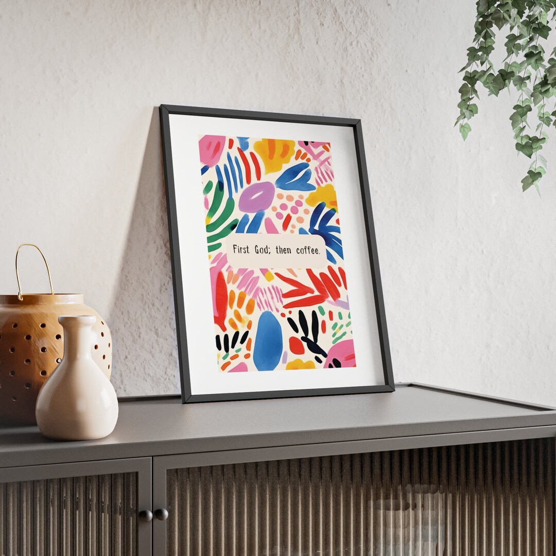 Matisse Colorful Pattern Cool and Brush Pattern With Christian Text ...