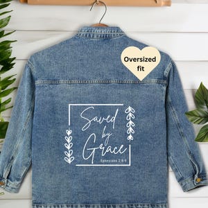 Women's Denim Jacket Christian Verse Denim Jacket Christian Apparel ...