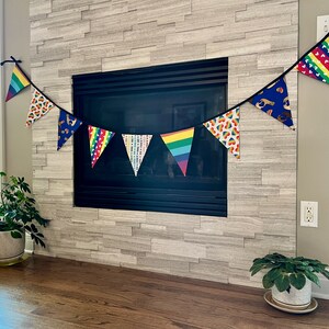Pride Month Fabric Bunting: Rainbow LGBT Celebration Garland - Etsy