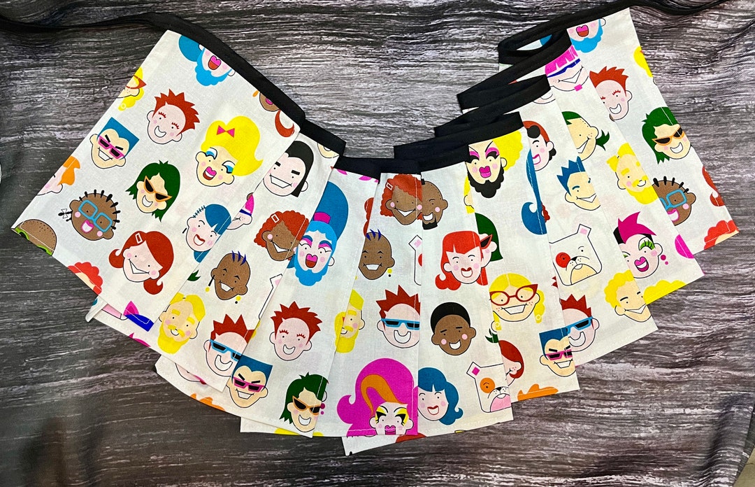 Gayborhood Pride Bunting Decoration | Size LARGE | LGBTQ Flag Garland ...