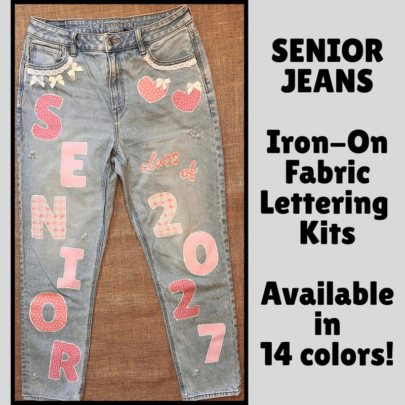 Senior Letters Iron On - Etsy