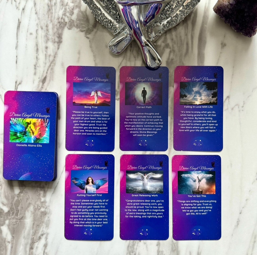 Divine Angel Messages Oracle Card Deck. - Etsy