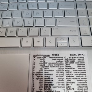 Excel Shortcut Cheat Sheet Pc - Etsy