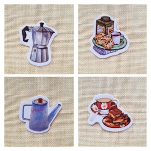 46 Coffee Stickers Coffee-themed Vinyl Decals for Journals, Planners ...