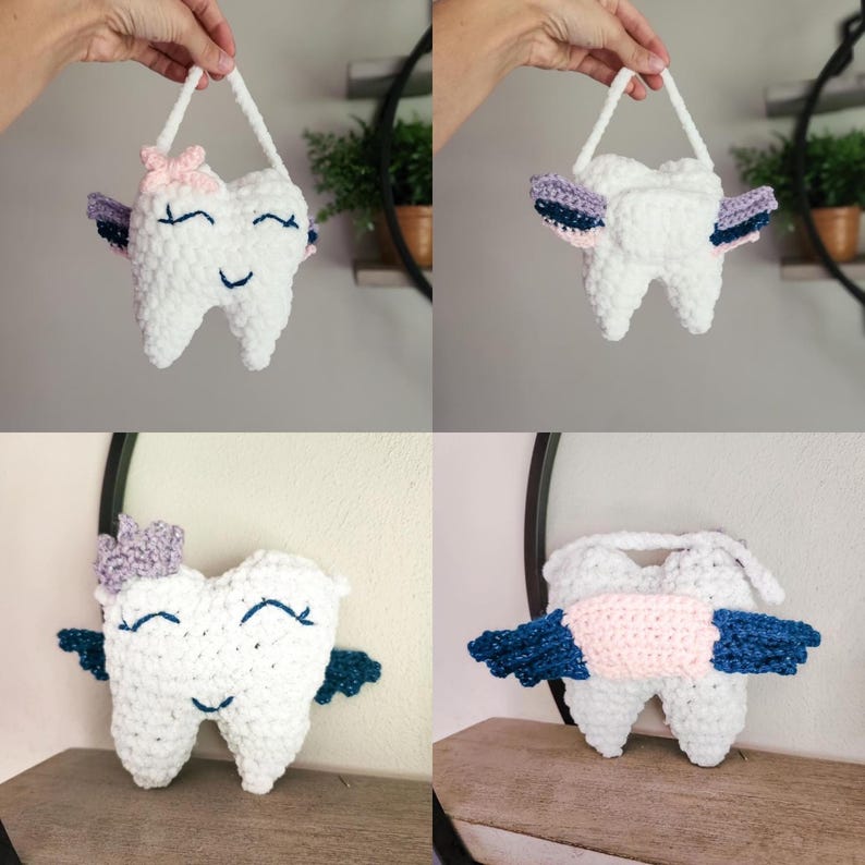 Crochet Tooth Fairy Pillow Pattern Tooth Fairy Note Tooth Fairy ...