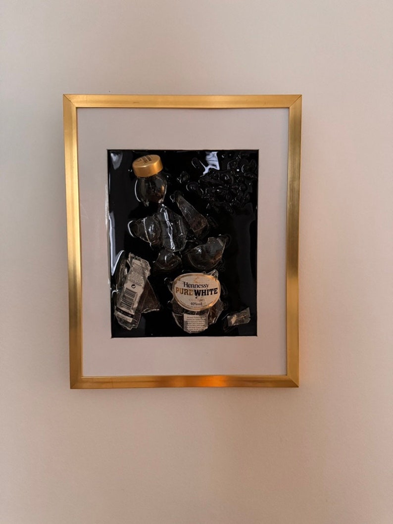 Shattered Glass Wall Art -white Hennessy - Etsy