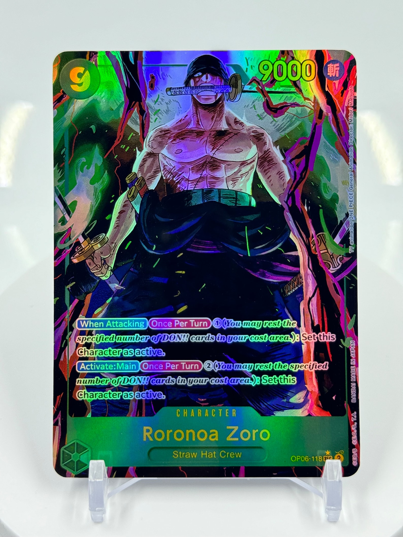 Roronoa Zoro Alt Art OP06-118 proxy - Etsy