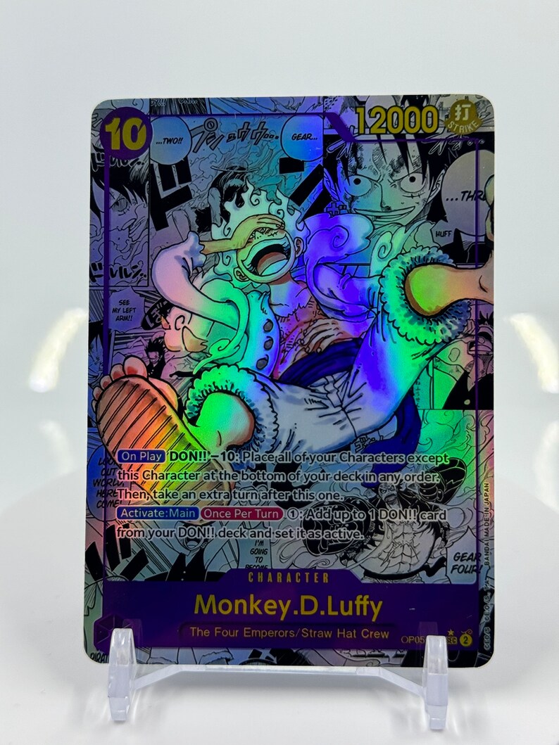 Monkey.d.luffy Alt Art OP05-119 proxy - Etsy