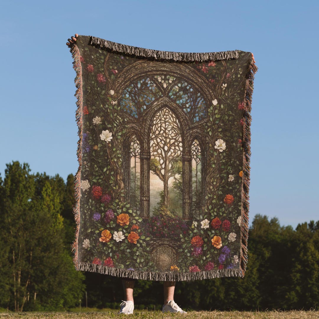 Celtic Tree of Life Woven Jacquard Throw Blanket • Medieval Home Decor ...