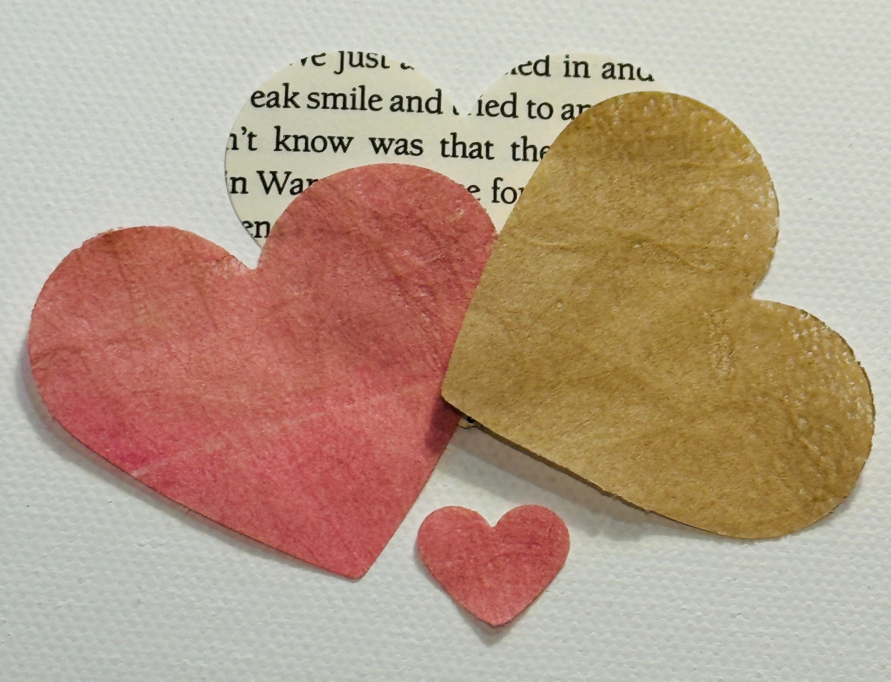 Paper Hearts for Collage, Art, Card Making, Journaling, Scrapbooking ...