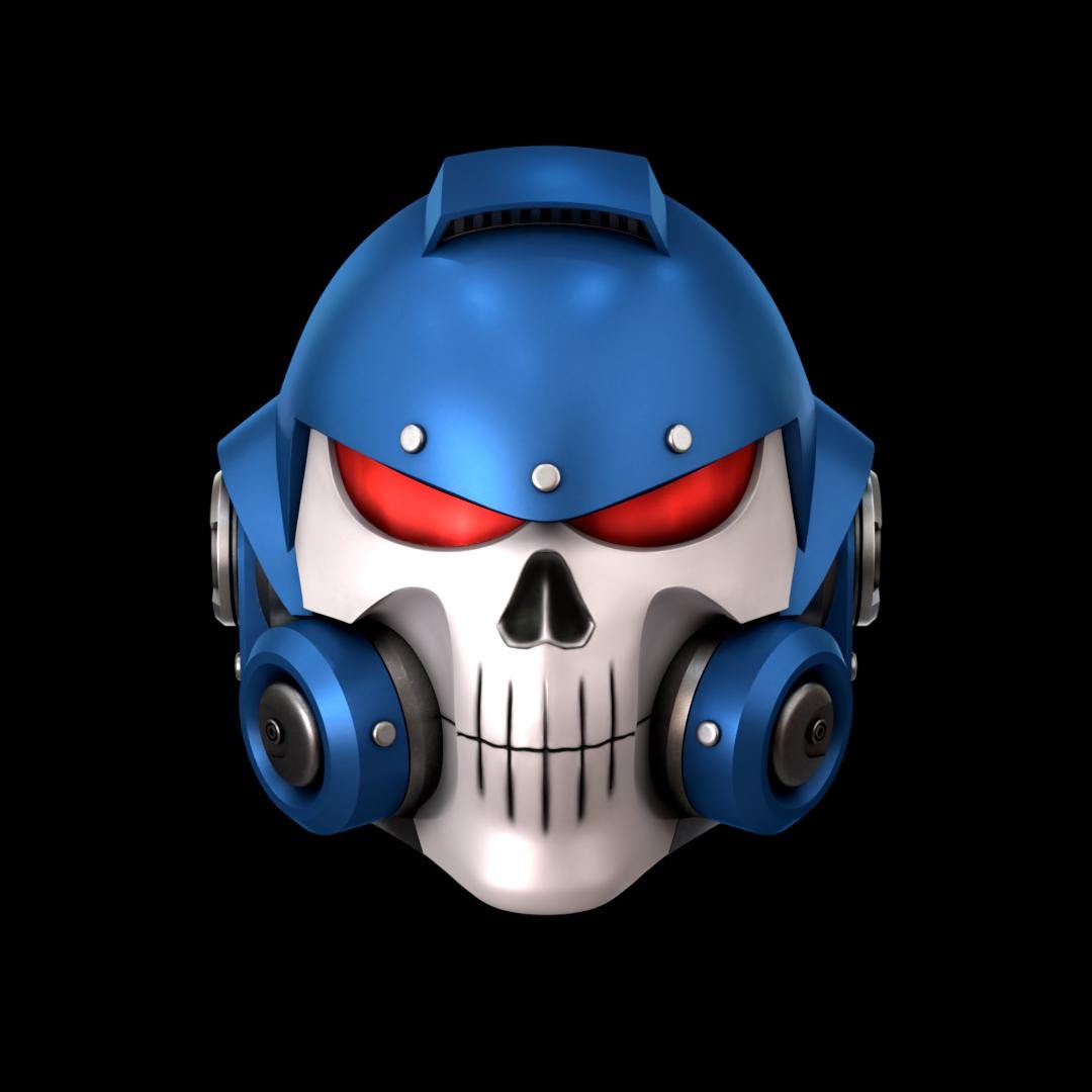 WH40K Helmet Cosplay Prop/ 3d Printed Cosplay Prop/by the Emperor - Etsy