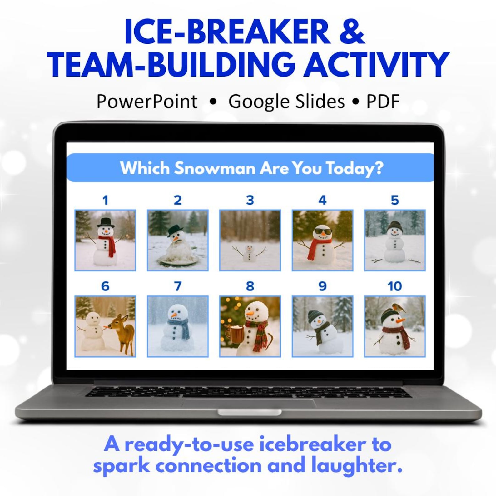 Winter Icebreaker Slide: Which Snowman Are You Today? (google Slides ...