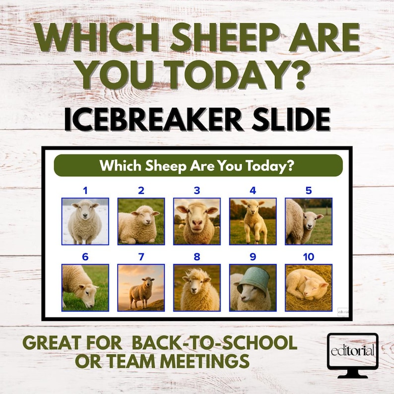 Which Sheep Are You Today? | Fun Barnyard Animal Icebreaker Slide for ...