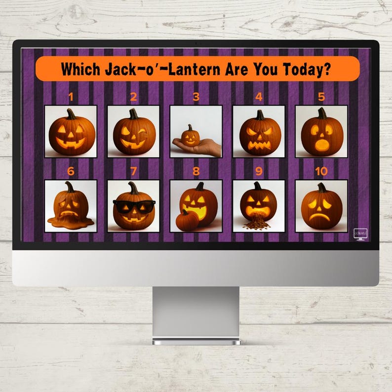 Halloween Icebreaker Game: Jack-o'-lantern Mood Check (google Slides ...
