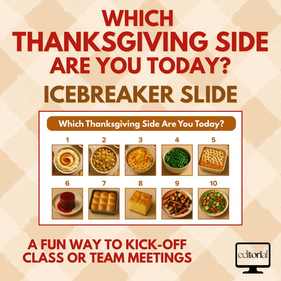 Which Thanksgiving Side Are You Today? | Funny Thanksgiving Icebreaker ...