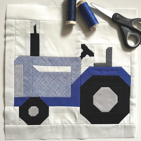 Tractor Quilt Pattern - Etsy
