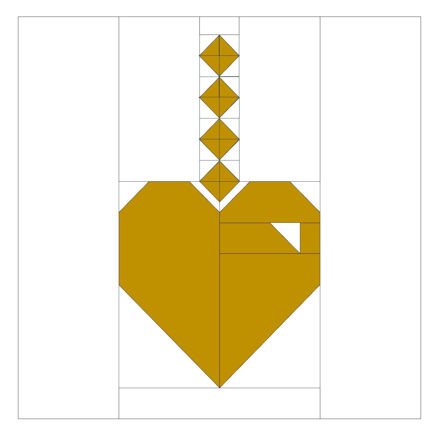 Heart Shaped Locket PDF Quilt Block Pattern - Etsy