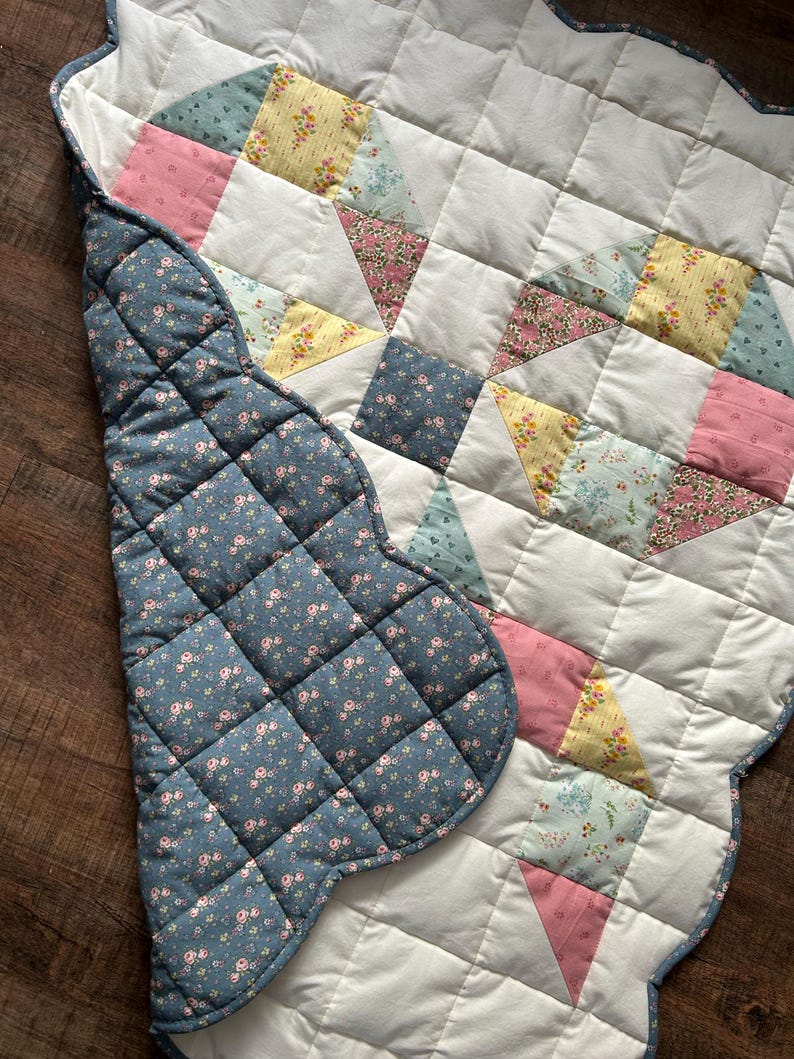 Patchwork Bow PDF Crib Quilt Pattern - Etsy