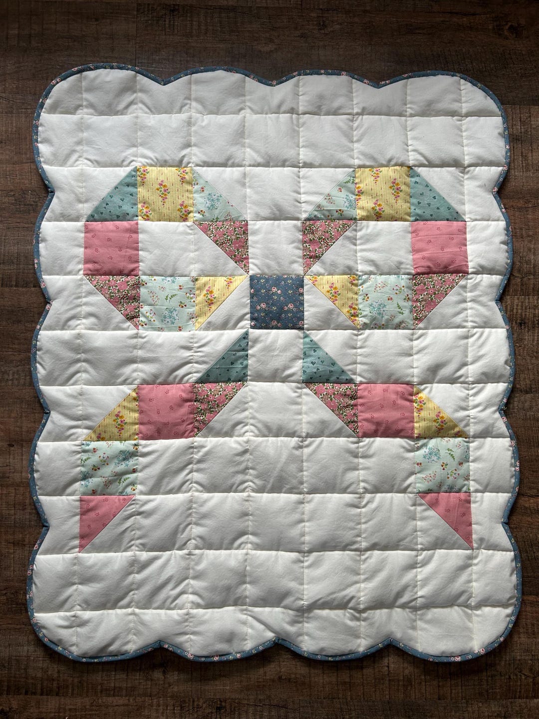 Patchwork Bow PDF Crib Quilt Pattern - Etsy