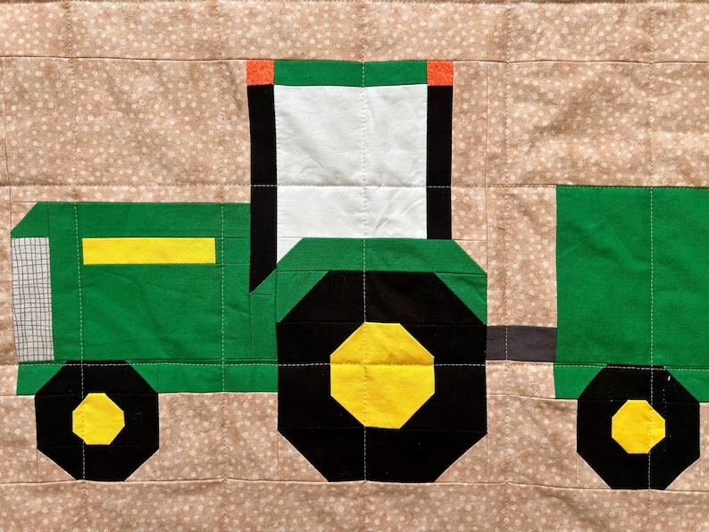 Tractors PDF Crib Quilt Pattern - Etsy